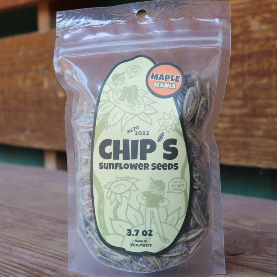 Chip's Sunflower Seeds - Vermont-Made Maple Sunflower Seeds – Chip's Seeds